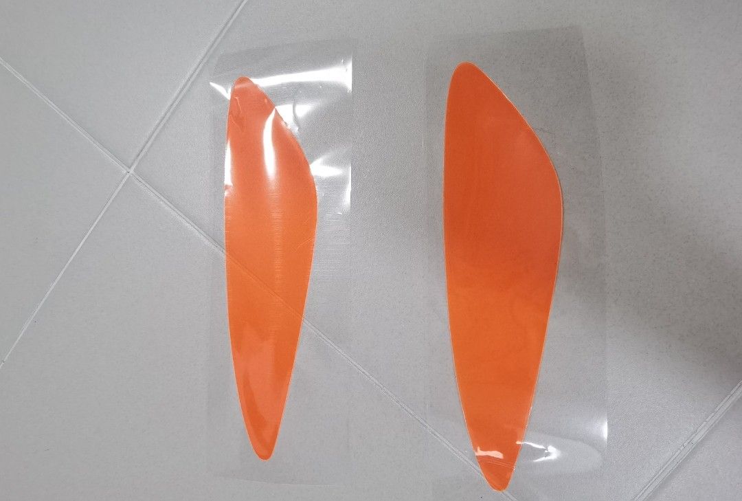 Orange sticker for Civic FD headlight, Car Accessories, Accessories on ...