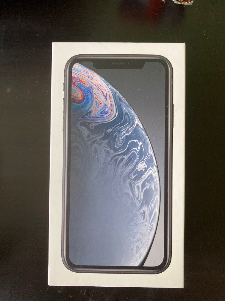 Original iPhone XR box ONLY with inserts and stickers - Black, Mobile ...