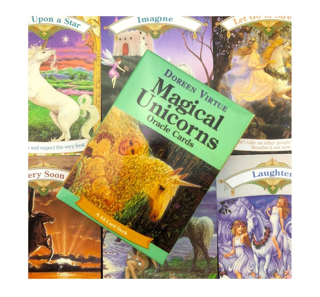 [Original] Magical Unicorn 44 Oracle Cards with Guidebook, Hobbies ...