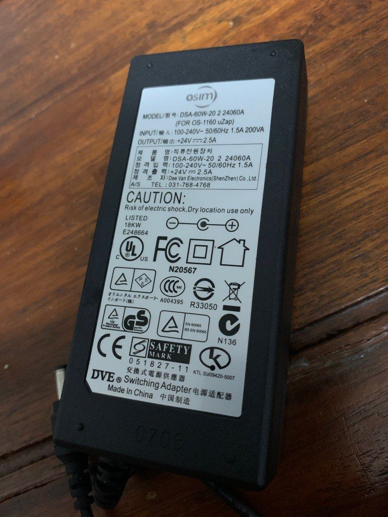 Original Osim Charger, Computers & Tech, Parts & Accessories, Chargers ...