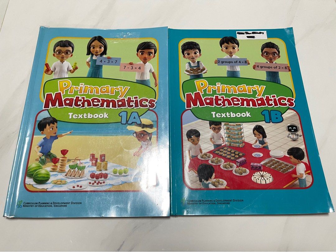 P1 1A & 1B mathematics textbook, Hobbies & Toys, Books & Magazines ...