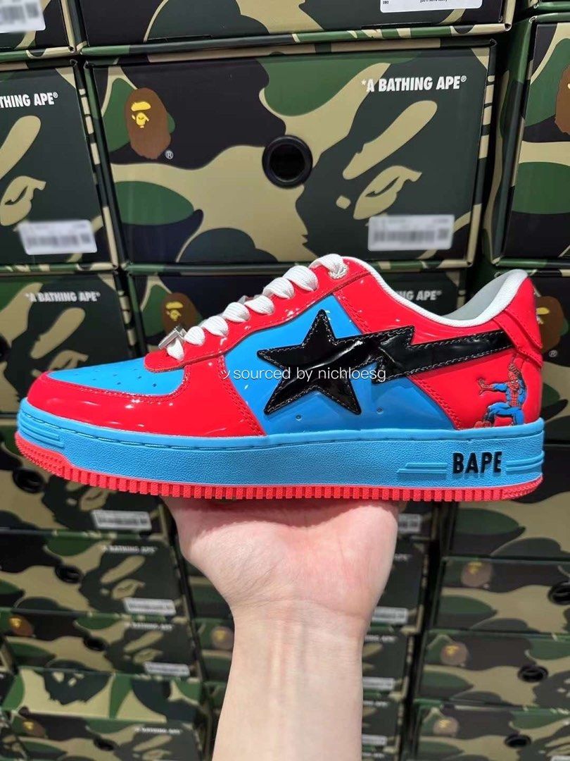 BAPE X MARVEL SPIDER-MAN BAPE STA, Men's Fashion, Footwear, Sneakers on ...