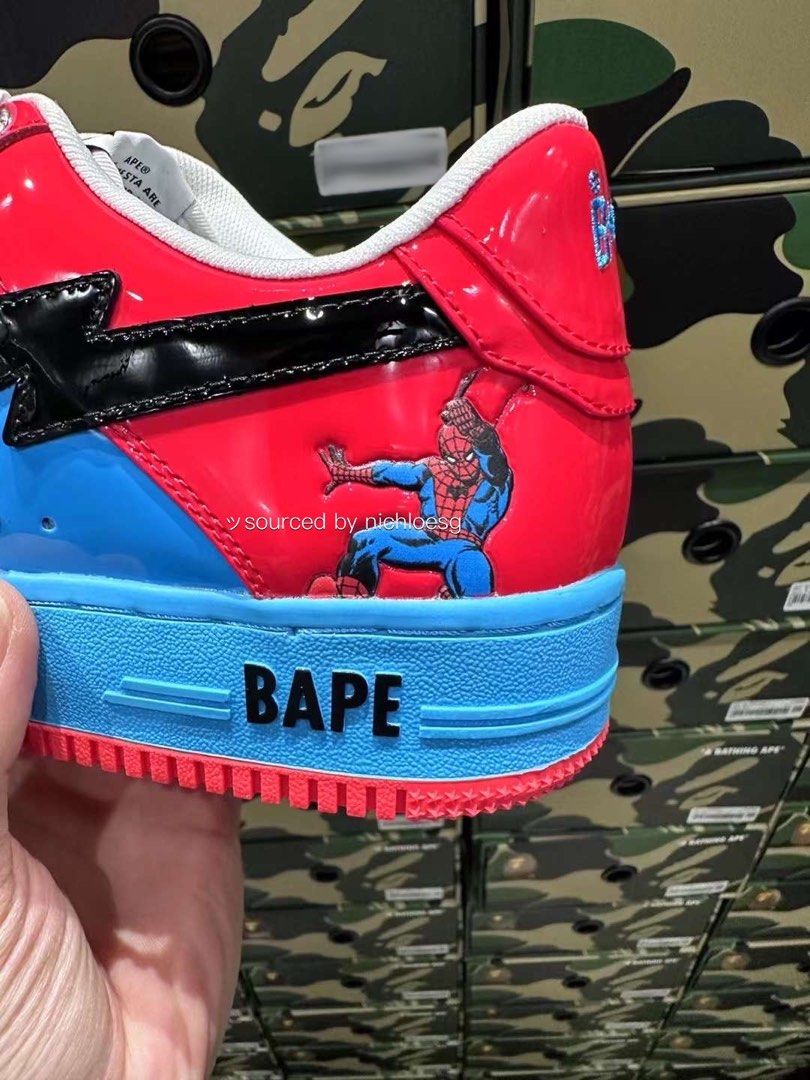 BAPE X MARVEL SPIDER-MAN BAPE STA, Men's Fashion, Footwear, Sneakers on ...