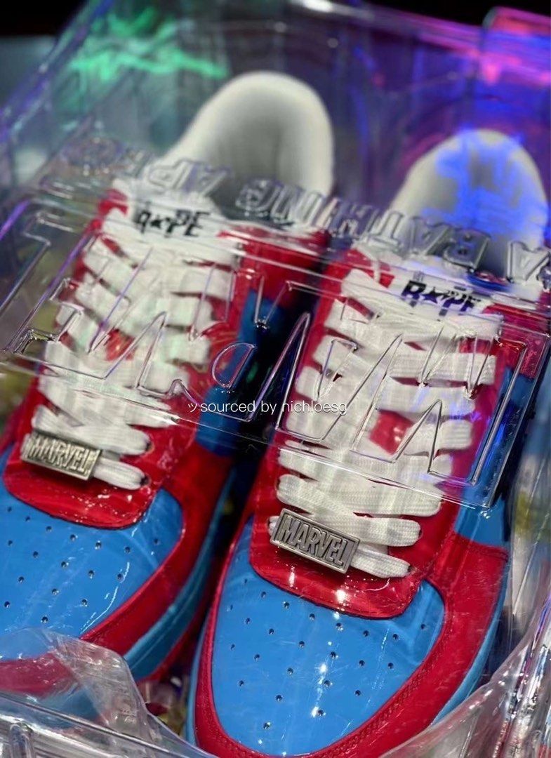 BAPE X MARVEL SPIDER-MAN BAPE STA, Men's Fashion, Footwear, Sneakers on ...