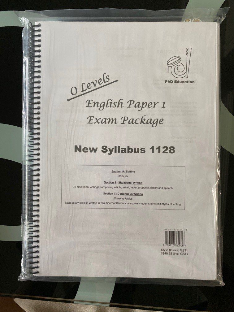 PhD Education O Levels English Paper 1 Exam Package, Hobbies & Toys ...