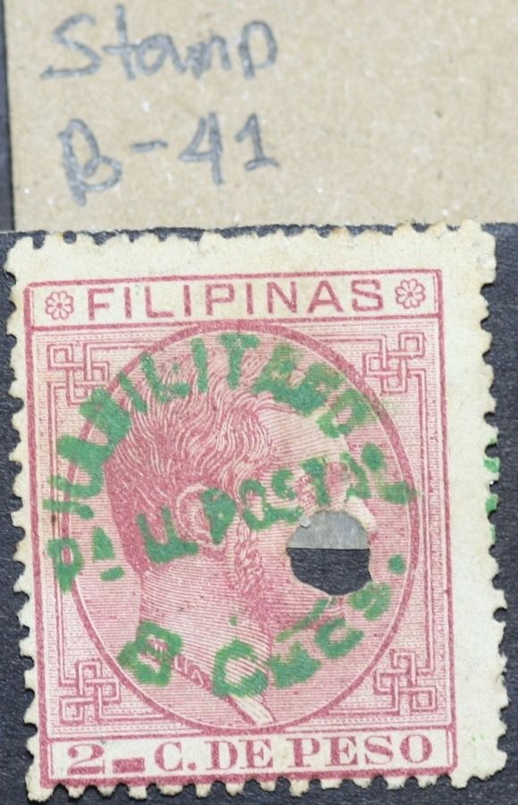 Philippines/Filipinas Stamp, 1r Green Surcharge on 2c, Hobbies & Toys ...