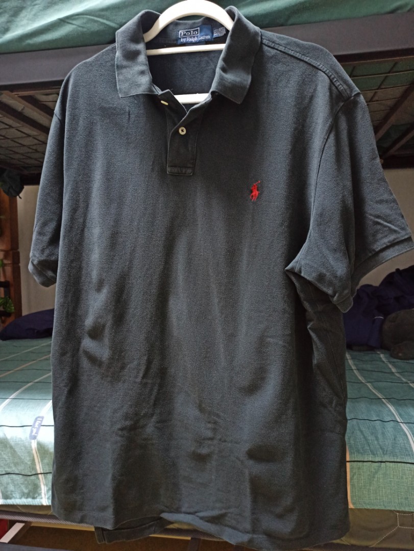 Polo Ralph Lauren Logo Black Polo Shirt, Men's Fashion, Tops & Sets, Tshirts & Polo Shirts on ...