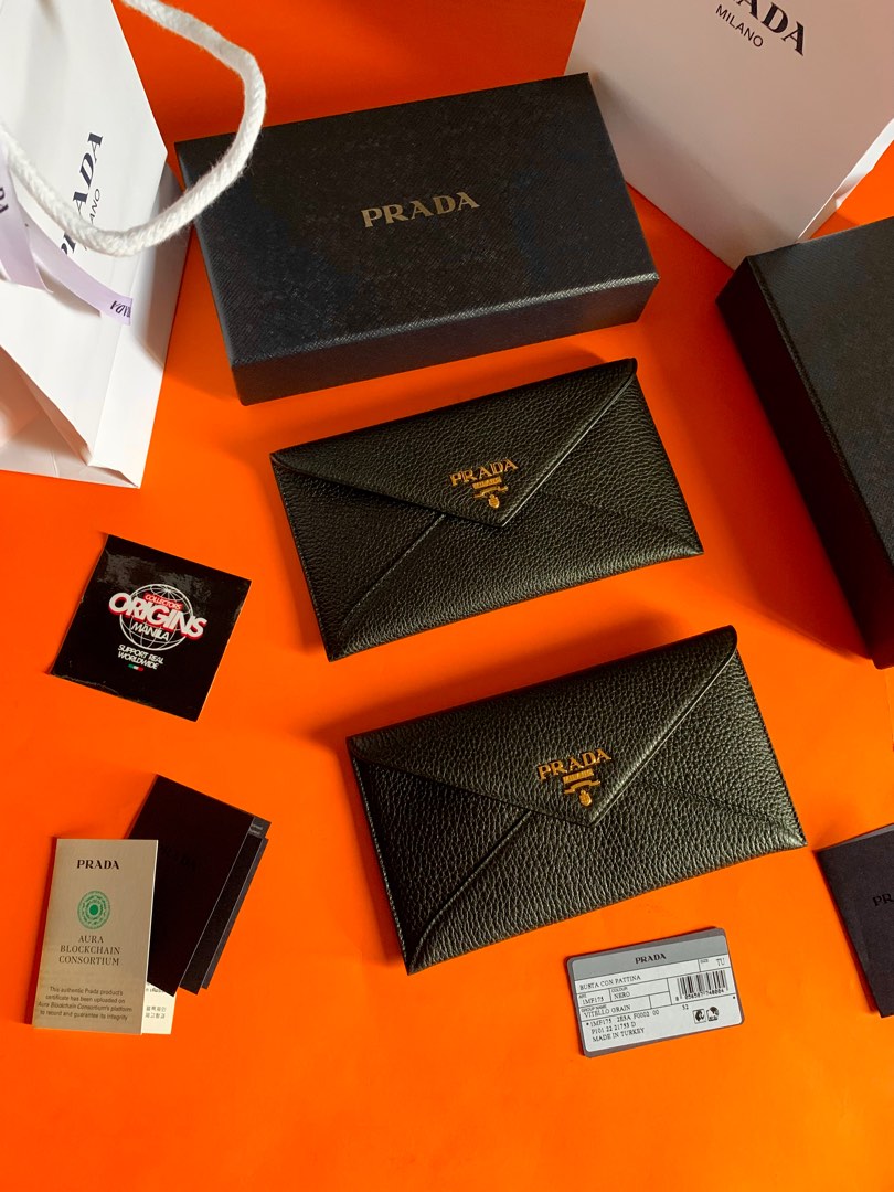 Prada Envelope Wallet, Women's Fashion, Bags & Wallets, Wallets & Card ...