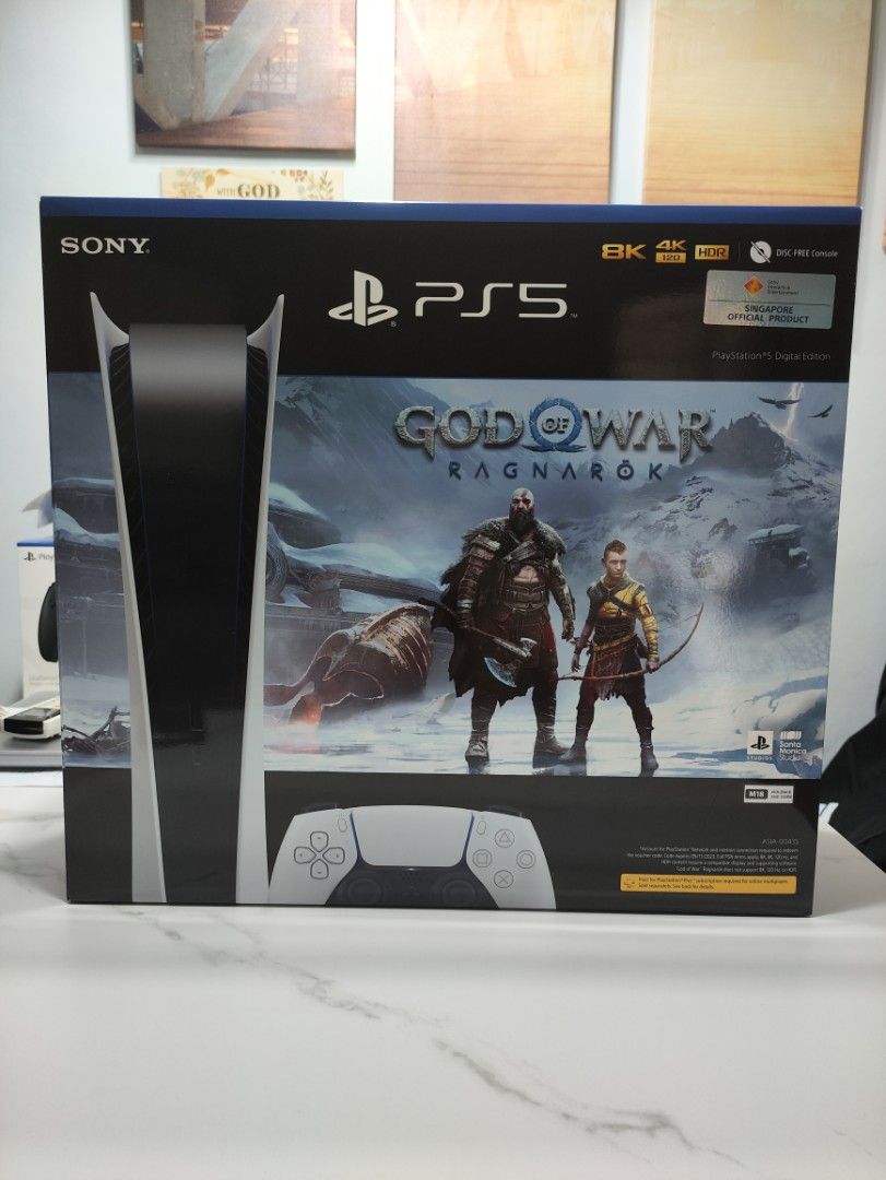 PS5 Digital GOW Console Bundle [Local], Video Gaming, Video Game Consoles, PlayStation on Carousell