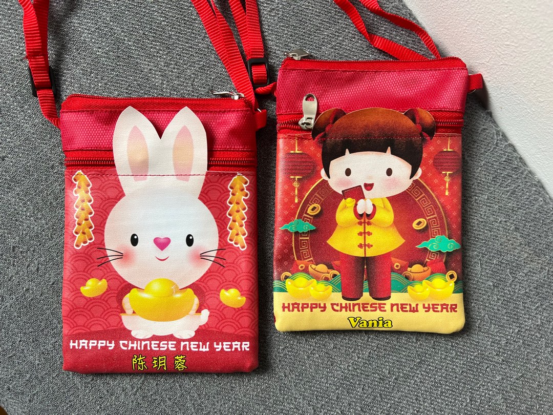 Hong Bao Sling Bag Red Packet Money Wallet CNY 2023 Custom Personalized ...