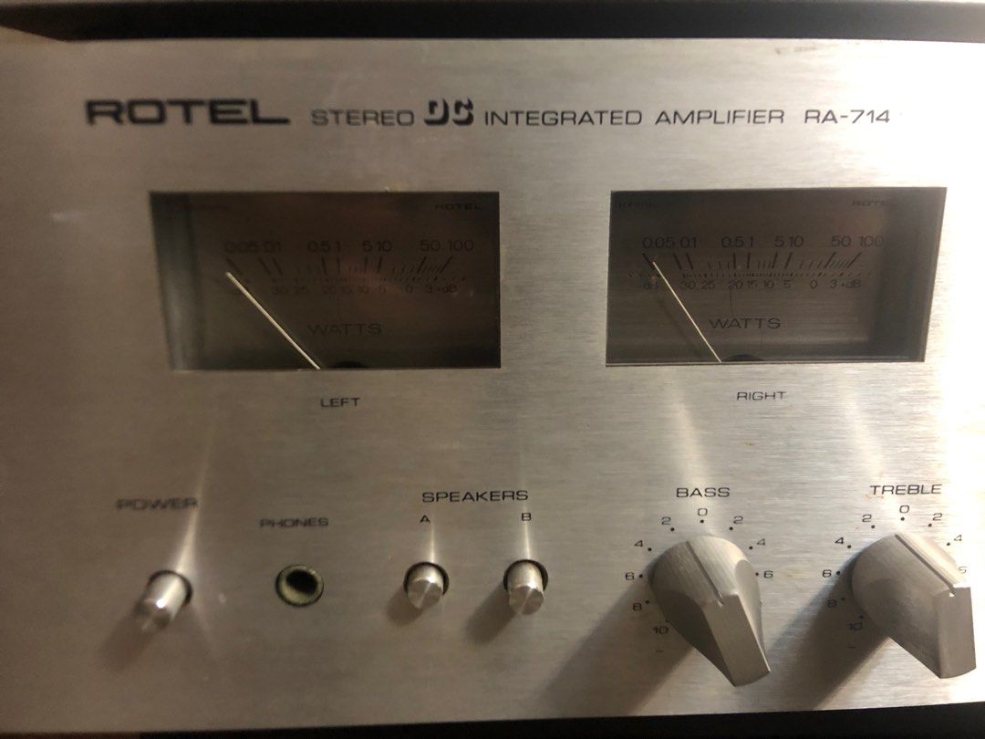 ROTEL Amplifier Equalizer Tuner + Sony Speaker RA-714 RE-700 RT-726 ...