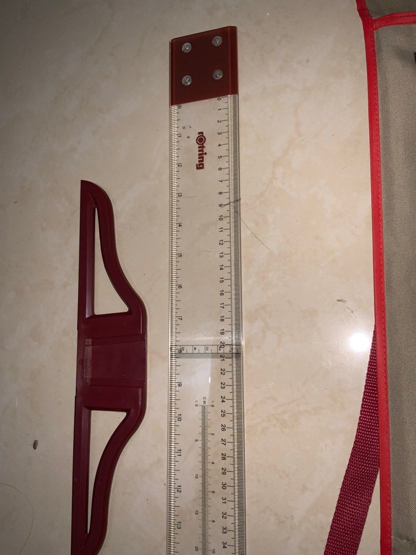 Rotring Acrylic 36 Inches T-Square, Hobbies & Toys, Stationary & Craft ...