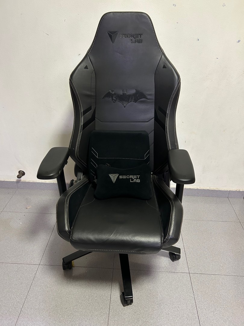 Secret lab chair Batman edition, Furniture & Home Living, Furniture ...