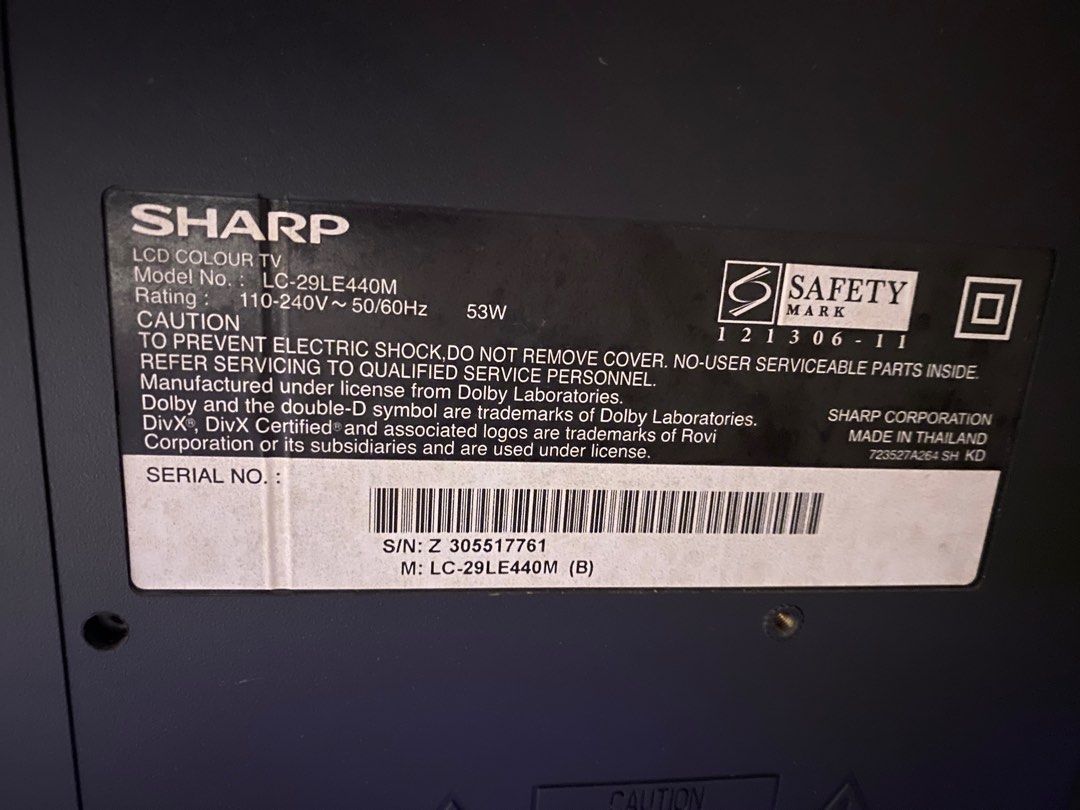 Sharp 29 Inch LED TV/Monitor (LC29LE440M), TV & Home Appliances, TV ...