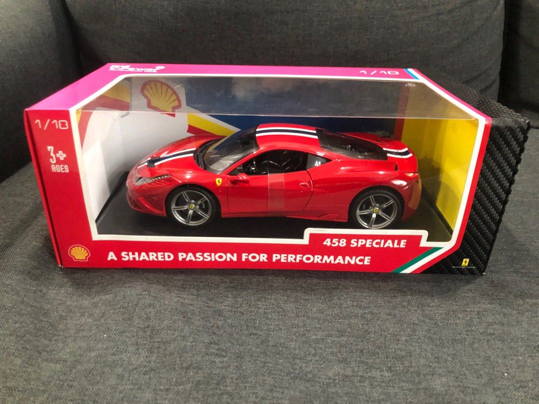 Shell Ferrari 458 Speciale Scale 1/18, Hobbies & Toys, Memorabilia ...