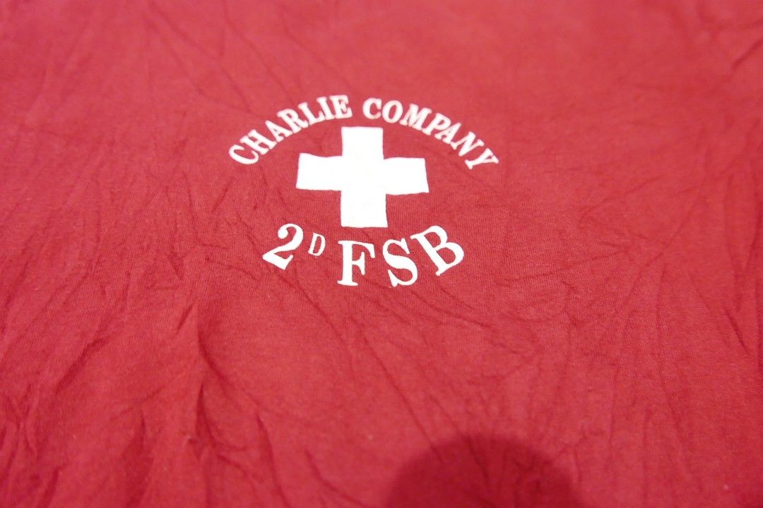 Single stich vintage KOR & US ARMY Charlie Company 2 infantry division ...