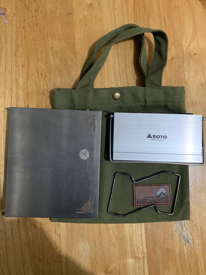 Soto St-320盒仔爐 連Neoross不鏽鋼專用檯連綠色專用袋 露營爐具 輕便 輕巧, 運動產品, 行山及露營 - Carousell