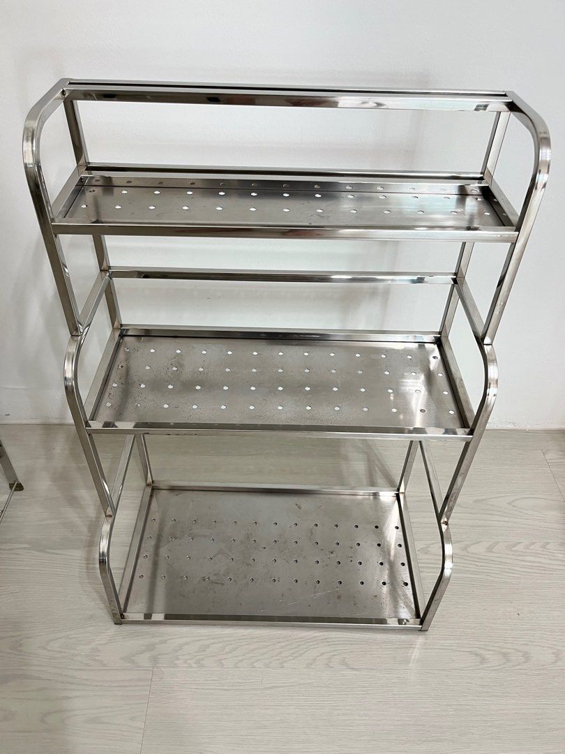 Stainless Steel Rack 3-tier, Furniture & Home Living, Kitchenware ...