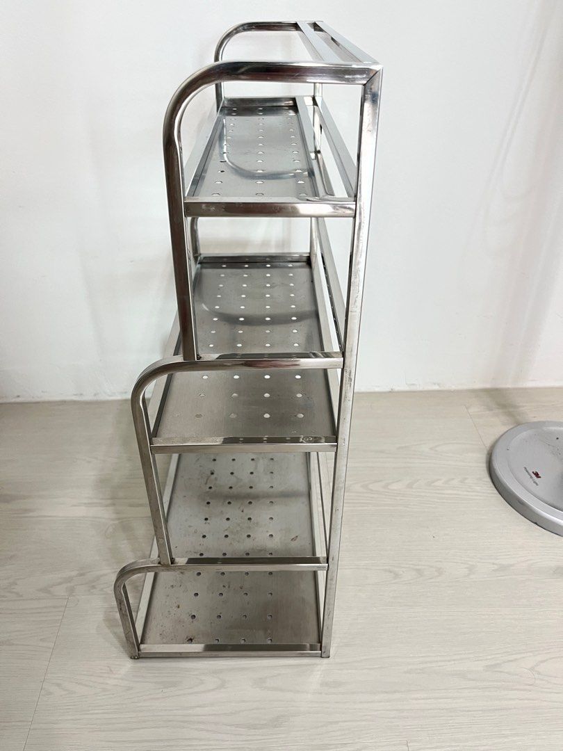Stainless Steel Rack 3-tier, Furniture & Home Living, Kitchenware ...