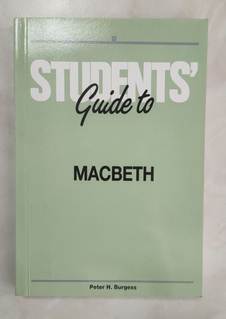 Students' Guide to Macbeth by Peter H. Burgess, Hobbies & Toys, Books ...