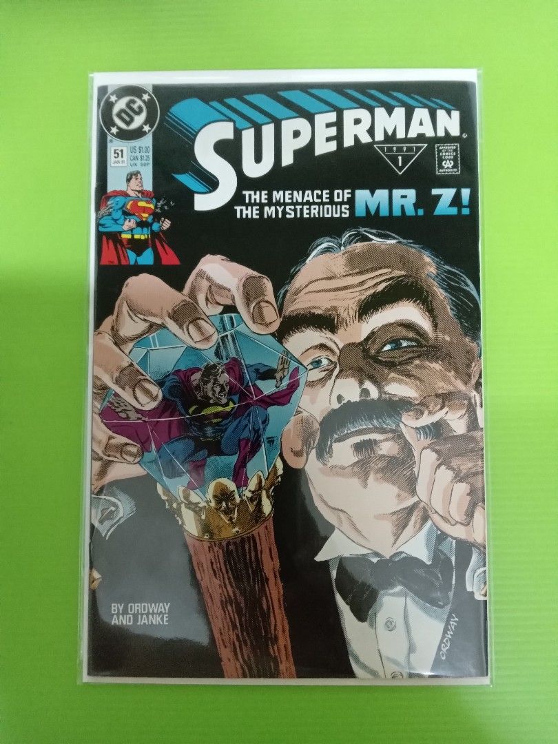 Superman #51 ( 1st app Mr Z ) Jerry Ordway - Cover Art ( DC Copper Age ...