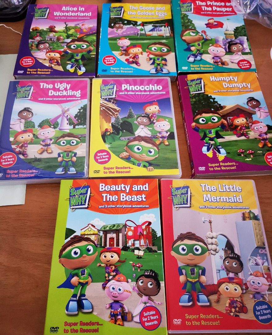SuperWhy DVDs, Hobbies & Toys, Music & Media, CDs & DVDs on Carousell