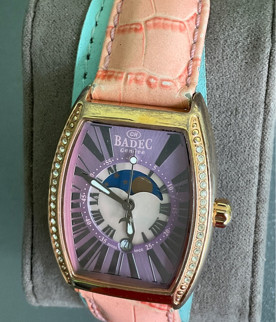 Swiss-made Badec Encelade Moon Watch, Women's Fashion, Watches ...