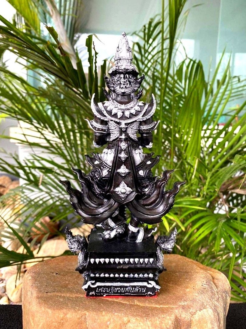 TAOWESUWAN RAHU . 9 Inch Height (Bucha) Black & Silver, Hobbies & Toys ...