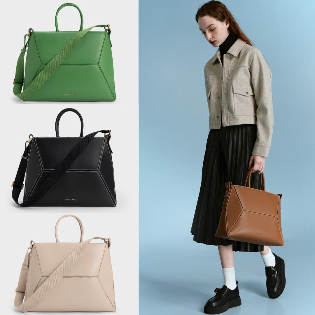 Tas CK Geometric Nasrin Totebag Wanita, Fesyen Wanita, Tas & Dompet di ...