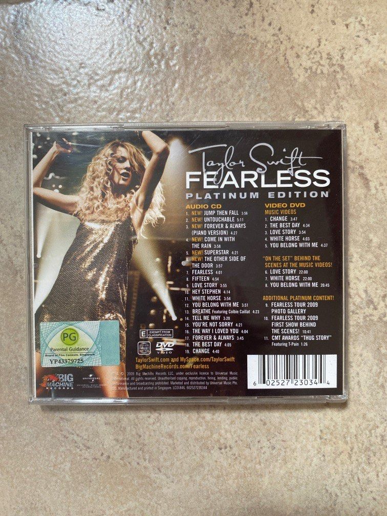 Taylor Swift Fearless Platinum Edition, Hobbies & Toys, Music & Media ...
