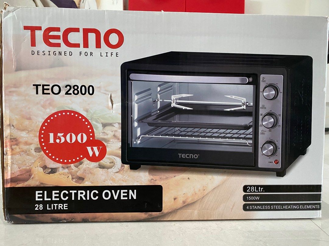 TECNO 28L Electric Oven (Brand New), TV & Home Appliances, Kitchen ...