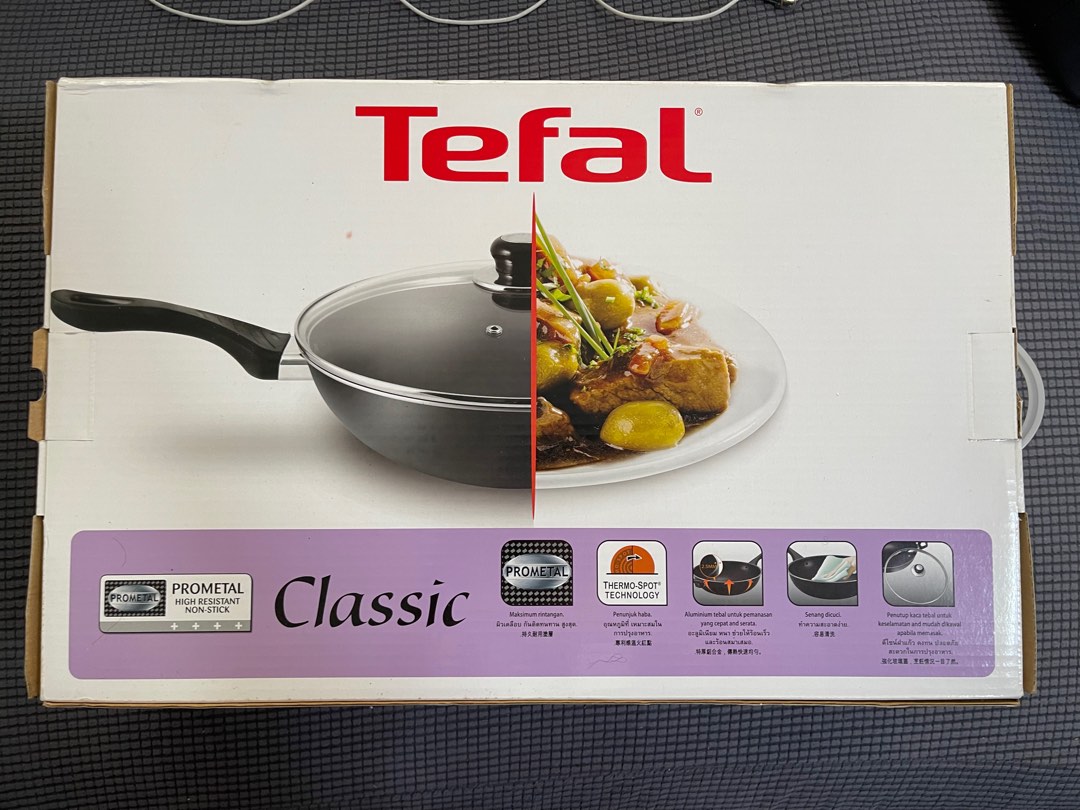 Tefal Pan Wok 32cm, Furniture & Home Living, Kitchenware & Tableware ...