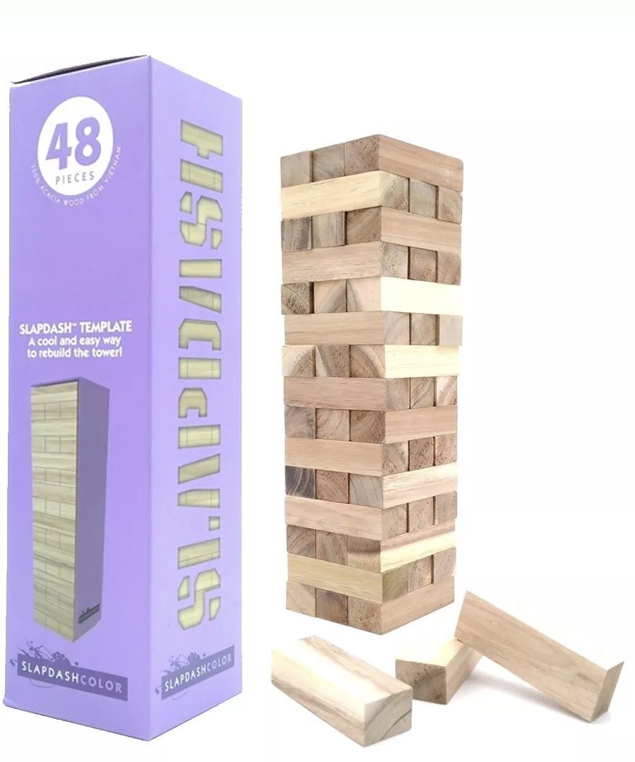[The Mind Cafe] Jenga Slapdash Colour - Stacking Game in Purple ...