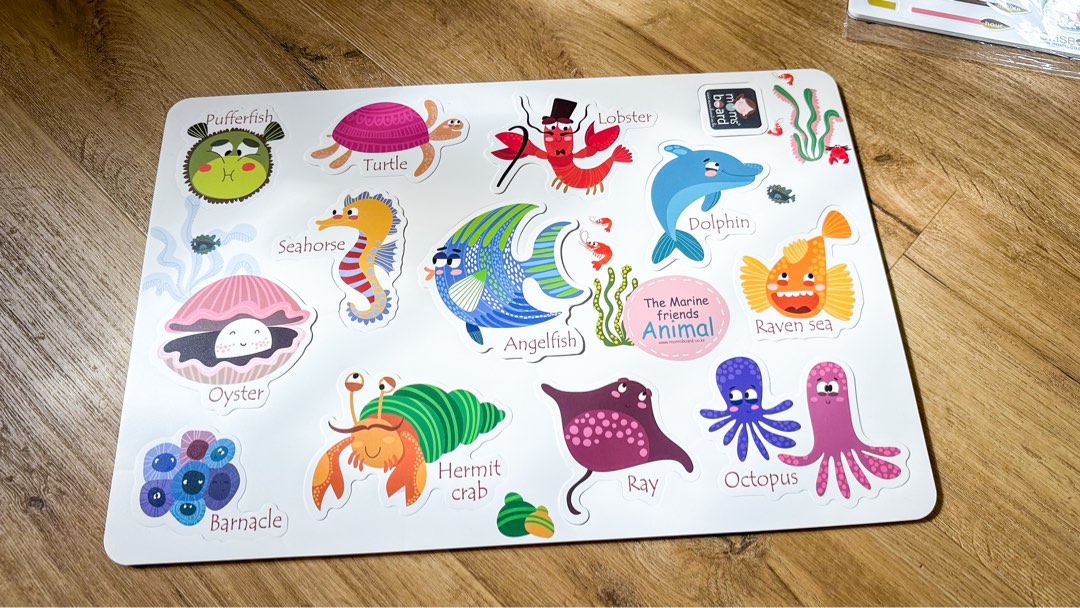 Topping kids magnet - marine animals, Babies & Kids, Infant Playtime on ...