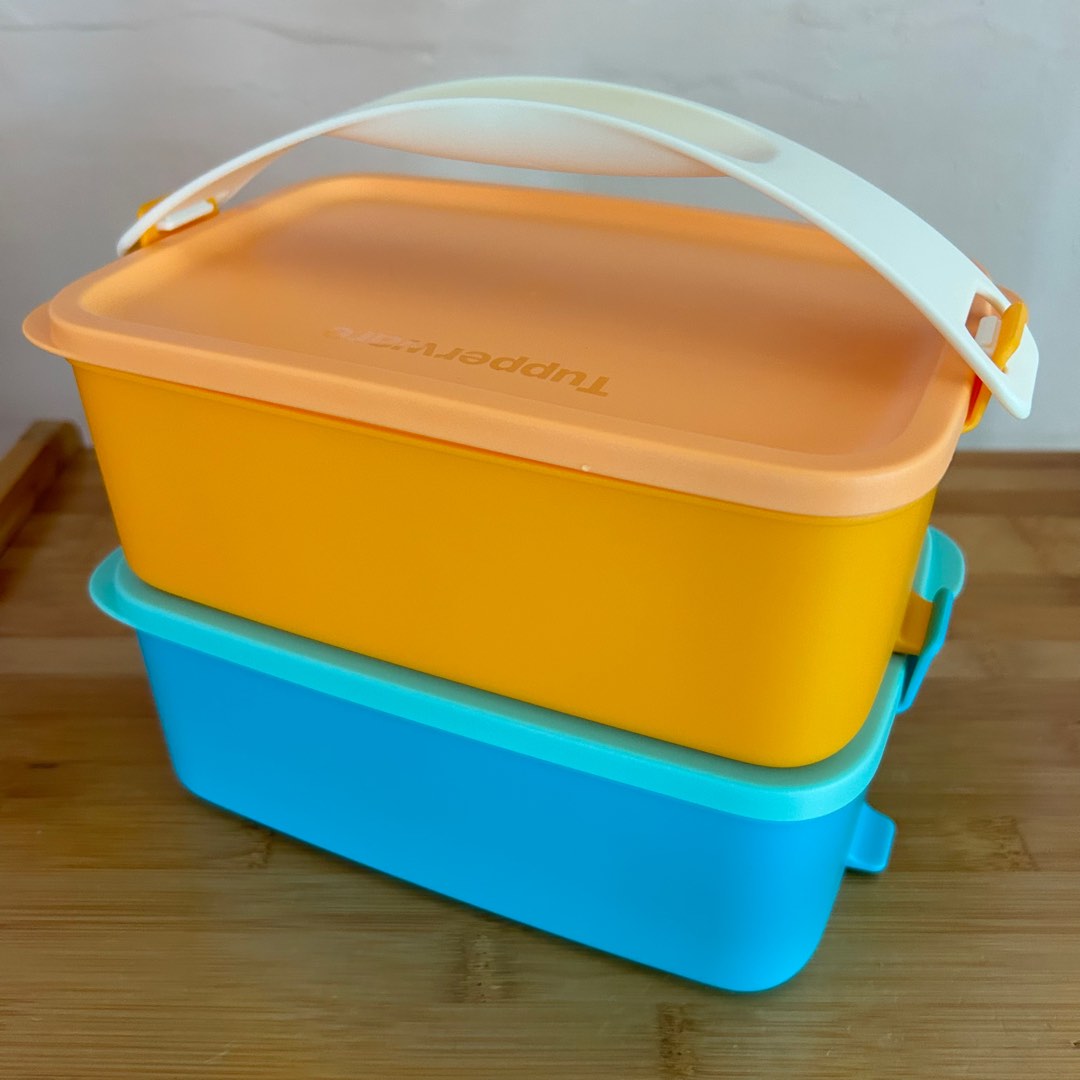 Tupperware tiffin tingkat food carrier containers, Furniture & Home ...