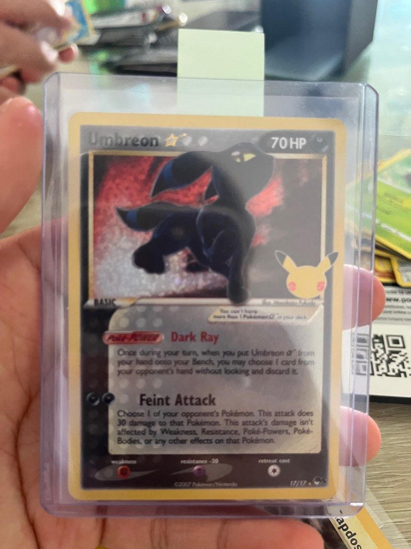 Umbreon Gold star, Hobbies & Toys, Toys & Games on Carousell
