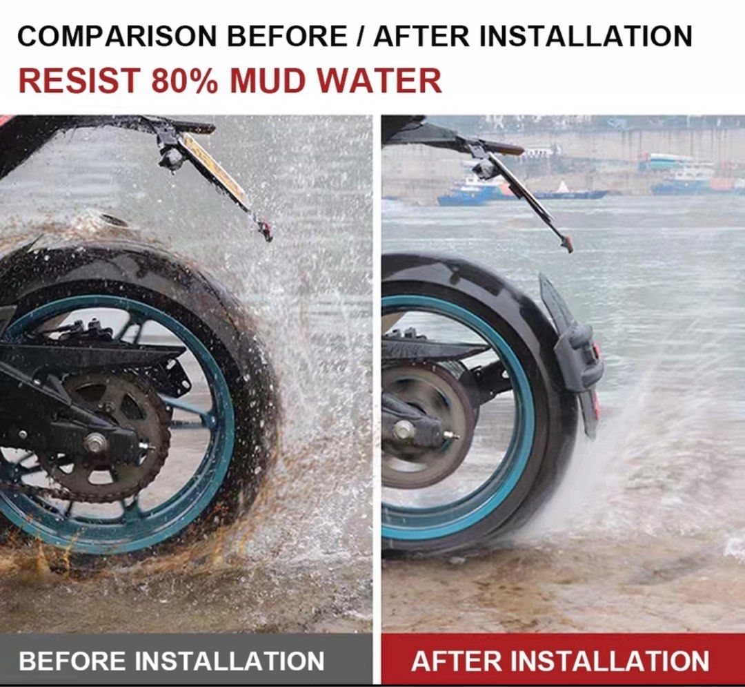 Universal splash guard / rear fender, Motorcycles, Motorcycle ...