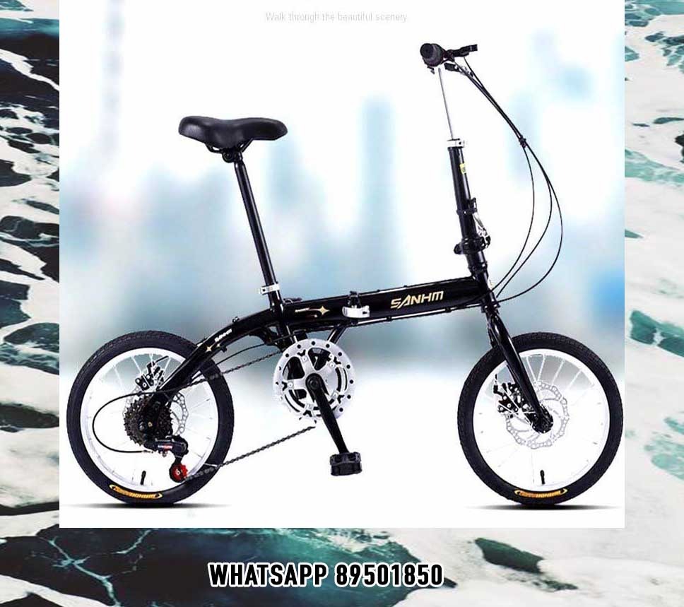 UPGRADED 6 speed Gear! 16" Sanhm foldie folding Bike 16 inch foldie bike 16" foldable bicycle ...