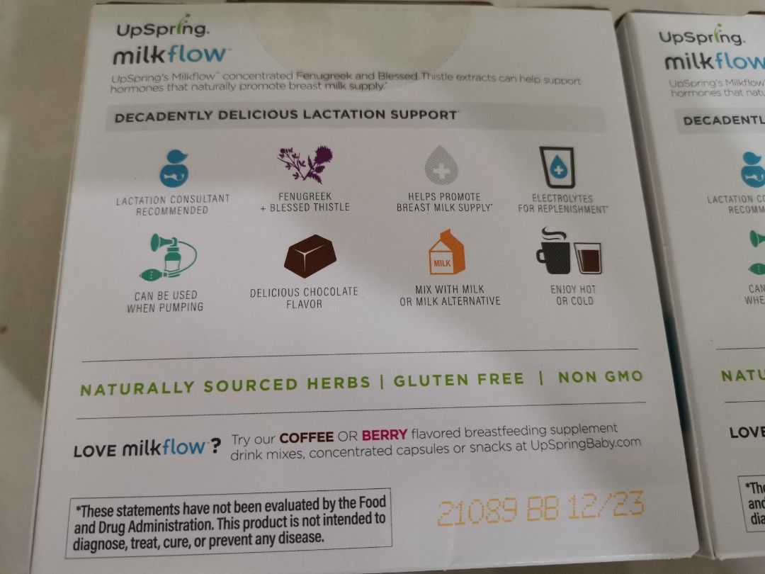 UpSpring Milk flow Breastfeeding supplement 2 pack, Babies & Kids, Maternity Care on Carousell