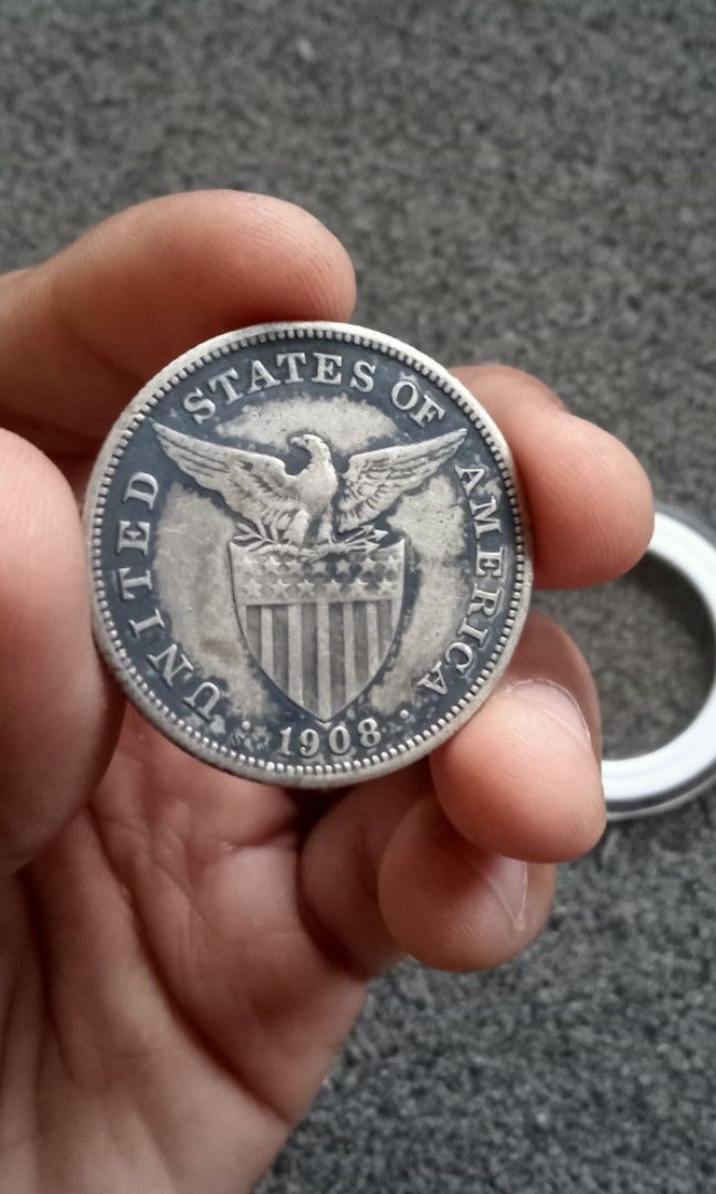 Uspi 1908 1 peso, Hobbies & Toys, Memorabilia & Collectibles, Currency ...