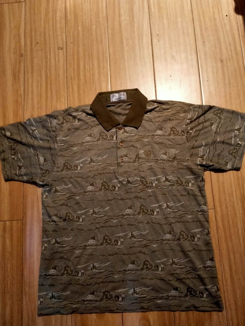 VINTAGE AOP POLO, Men's Fashion, Tops & Sets, Tshirts & Polo Shirts on ...