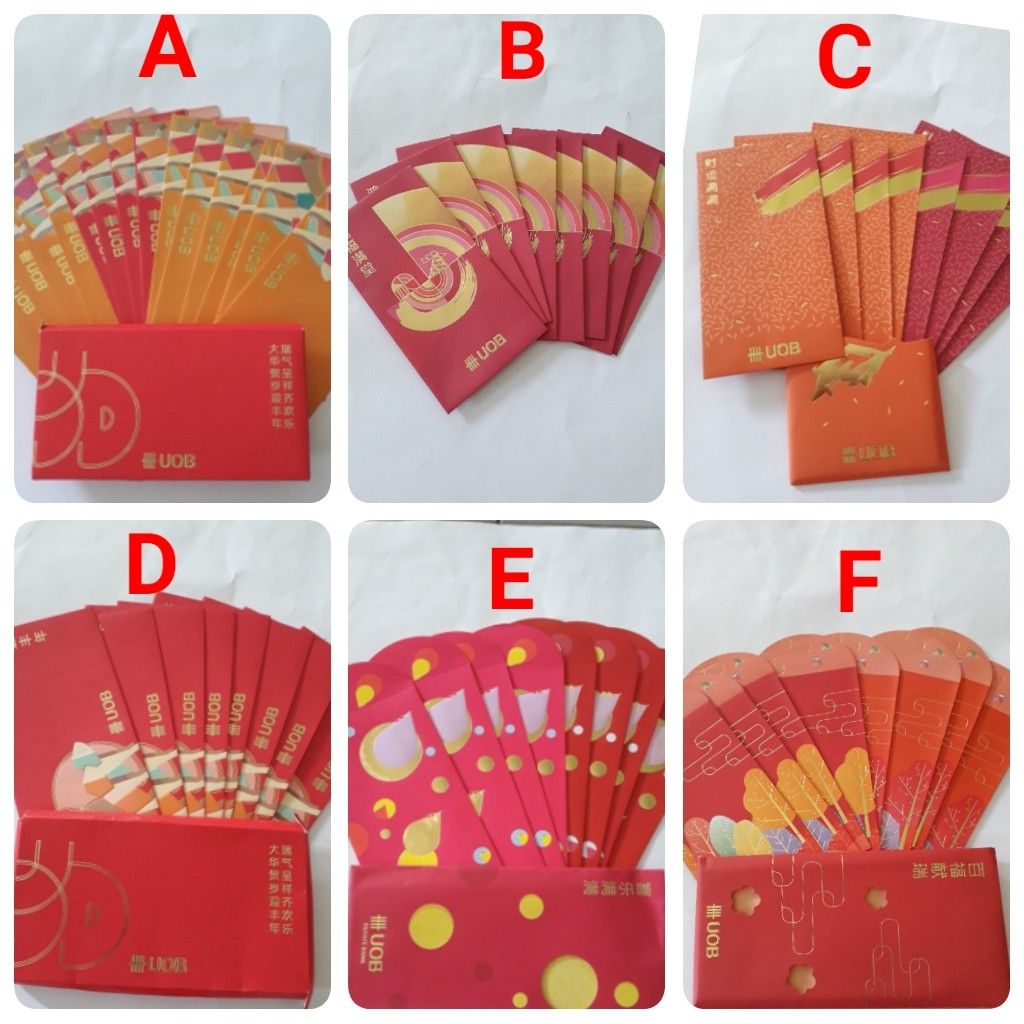 Vintage UOB Red Packets, Hobbies & Toys, Memorabilia & Collectibles ...