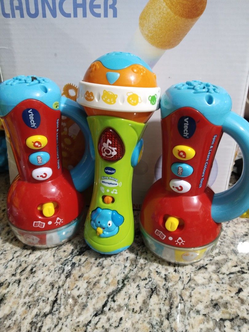 Vtech spin and learn flash light and mic, Babies & Kids, Infant ...