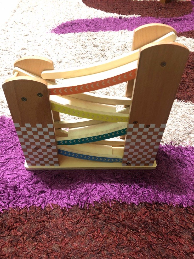Wooden car track tower, Hobbies & Toys, Toys & Games on Carousell