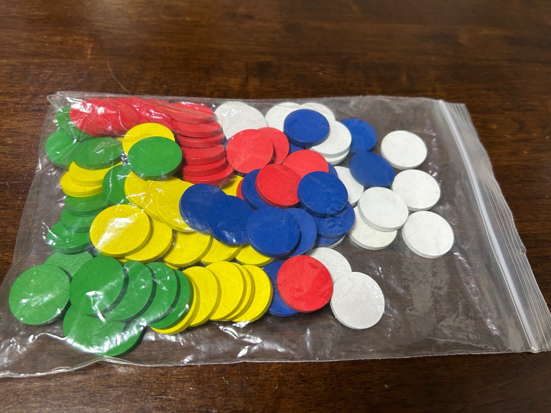 Wooden Coin Chips, Hobbies & Toys, Toys & Games on Carousell