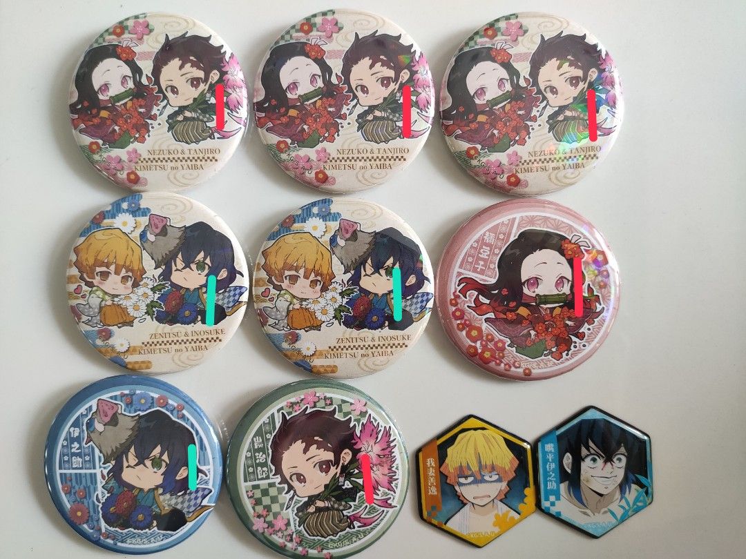 [WTS] demon slayer kimetsu no yaiba badges magnets nezuko tanjiro ...