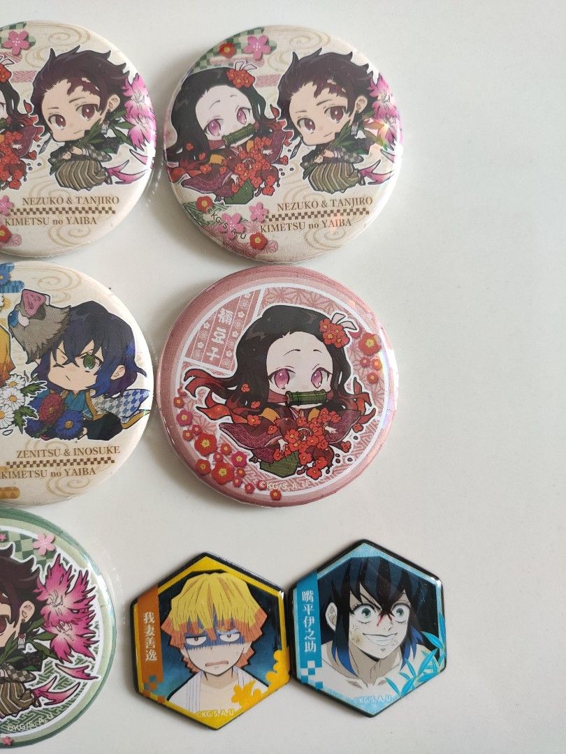 [WTS] demon slayer kimetsu no yaiba badges magnets nezuko tanjiro ...
