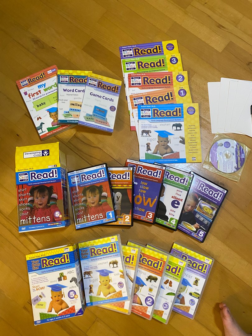 YOUR BABY CAN READ set - dvds, sliding cards, workbooks, Hobbies & Toys ...