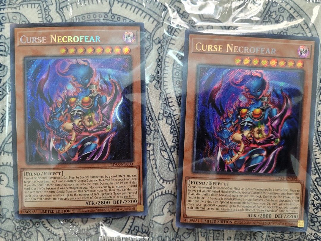 Yugioh Secret Rare - Curse Necrofear, Hobbies & Toys, Toys & Games on ...