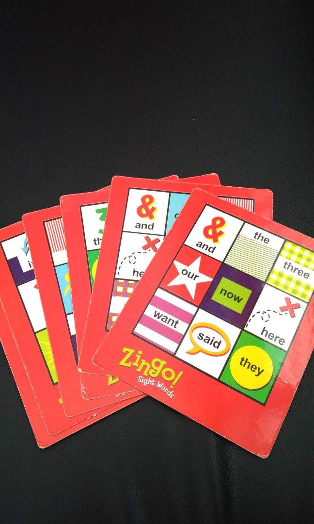 Zingo Sight Words Game, Hobbies & Toys, Toys & Games on Carousell